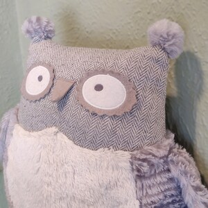 Pier 1 Plush Owl Roxie Grey Owl From Pier One Imports Tweed/fleece ...