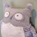 Pier 1 Plush Owl Roxie Grey Owl From Pier One Imports Tweed/fleece ...