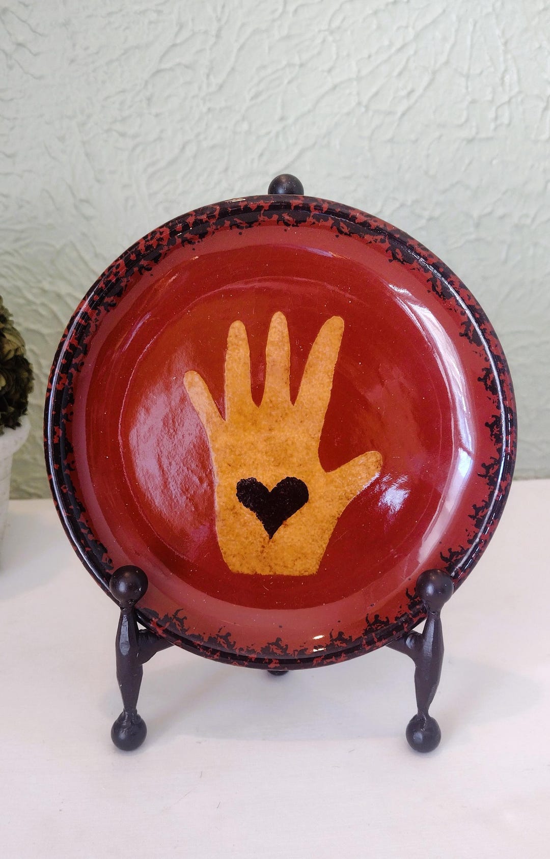 Vintage Decorative Plate Tennessee Clayworks Pottery Redware 6 1/4 ...