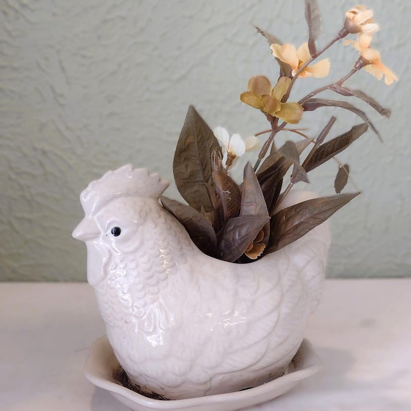 Hen Planter - Etsy