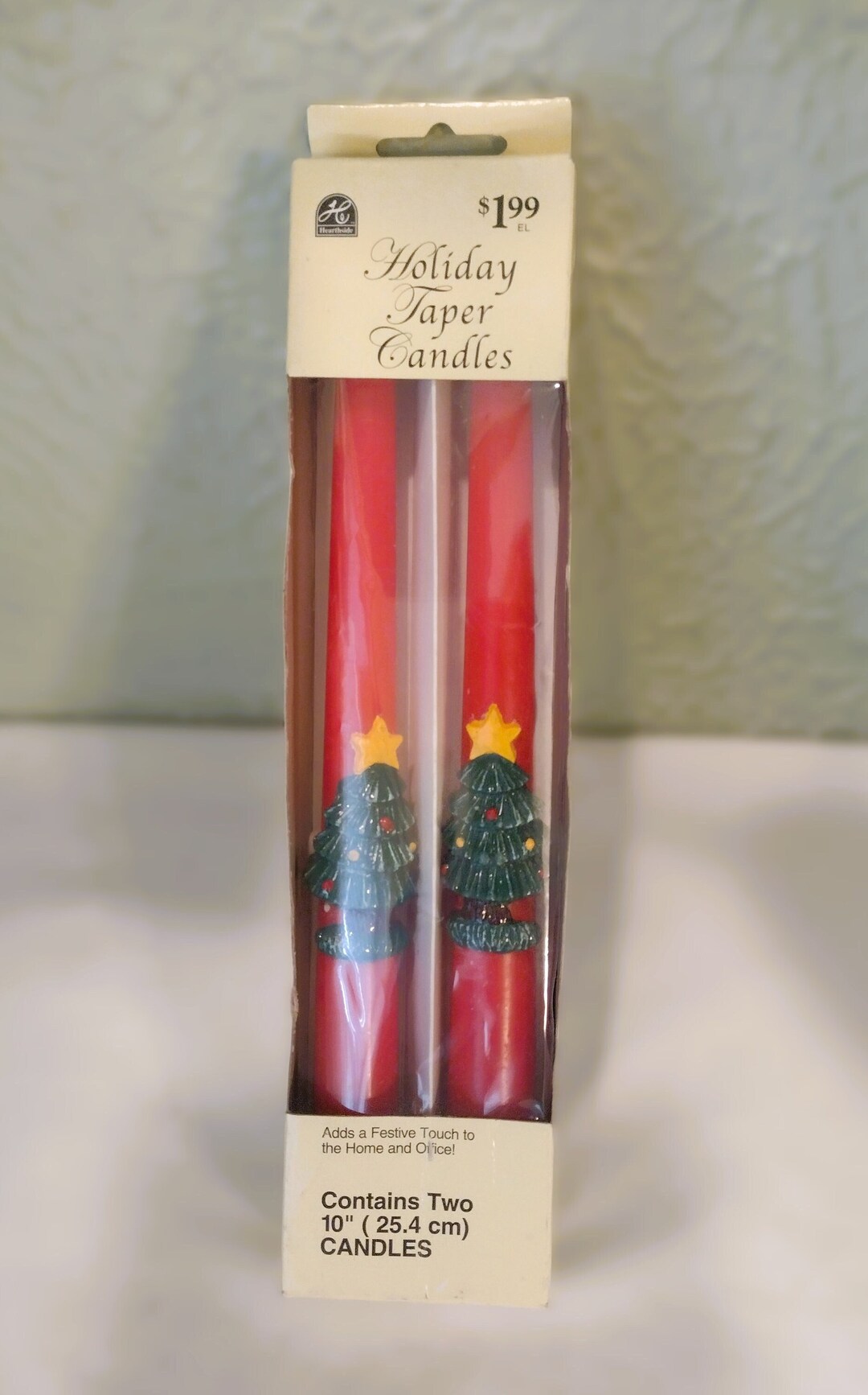 Pair of Vintage Christmas Tree Taper Candles 10 Unused Christmas ...