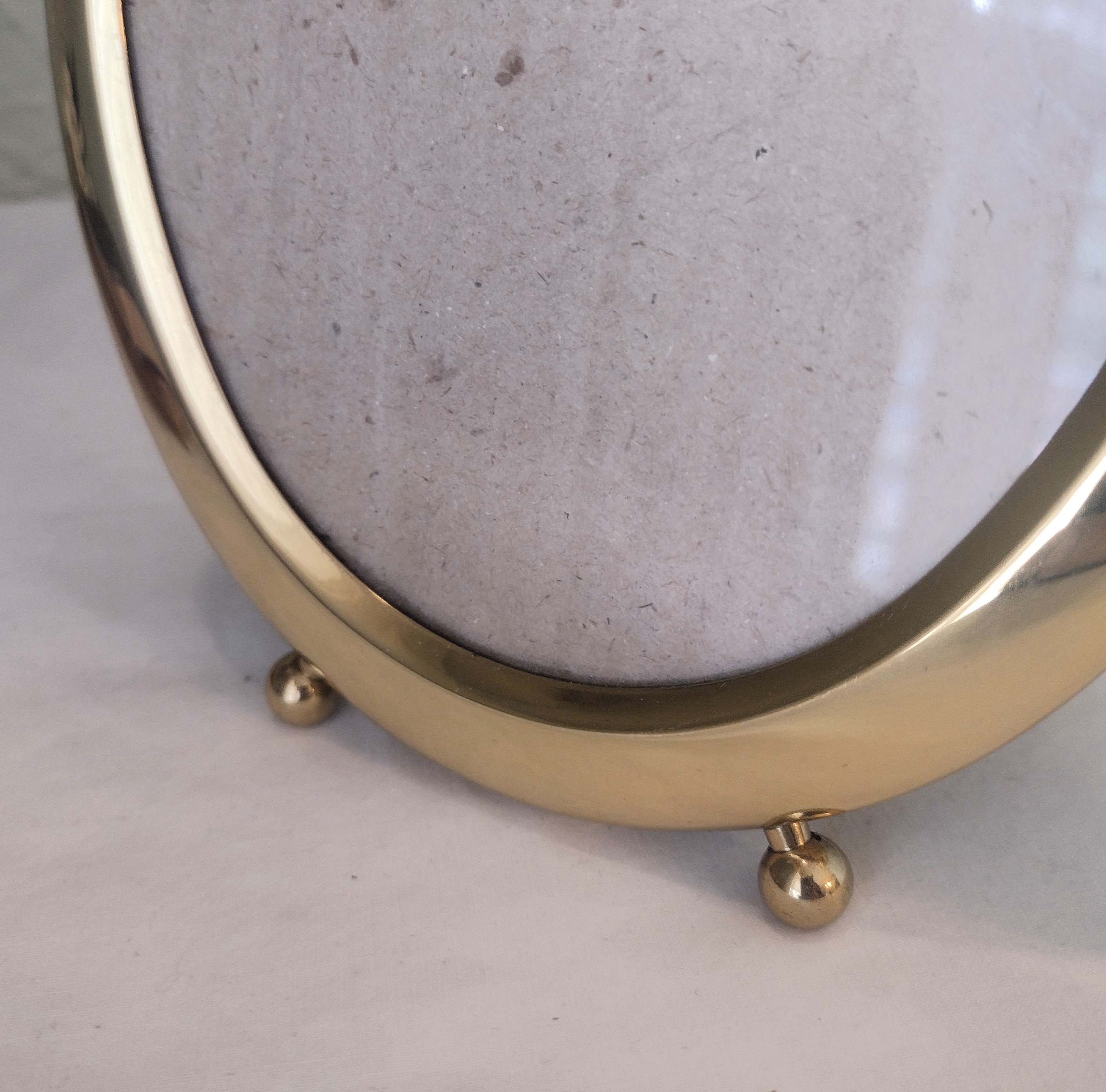 Vintage Oval Brass Frame 5x7 Solid Brass Photo Frame - Etsy