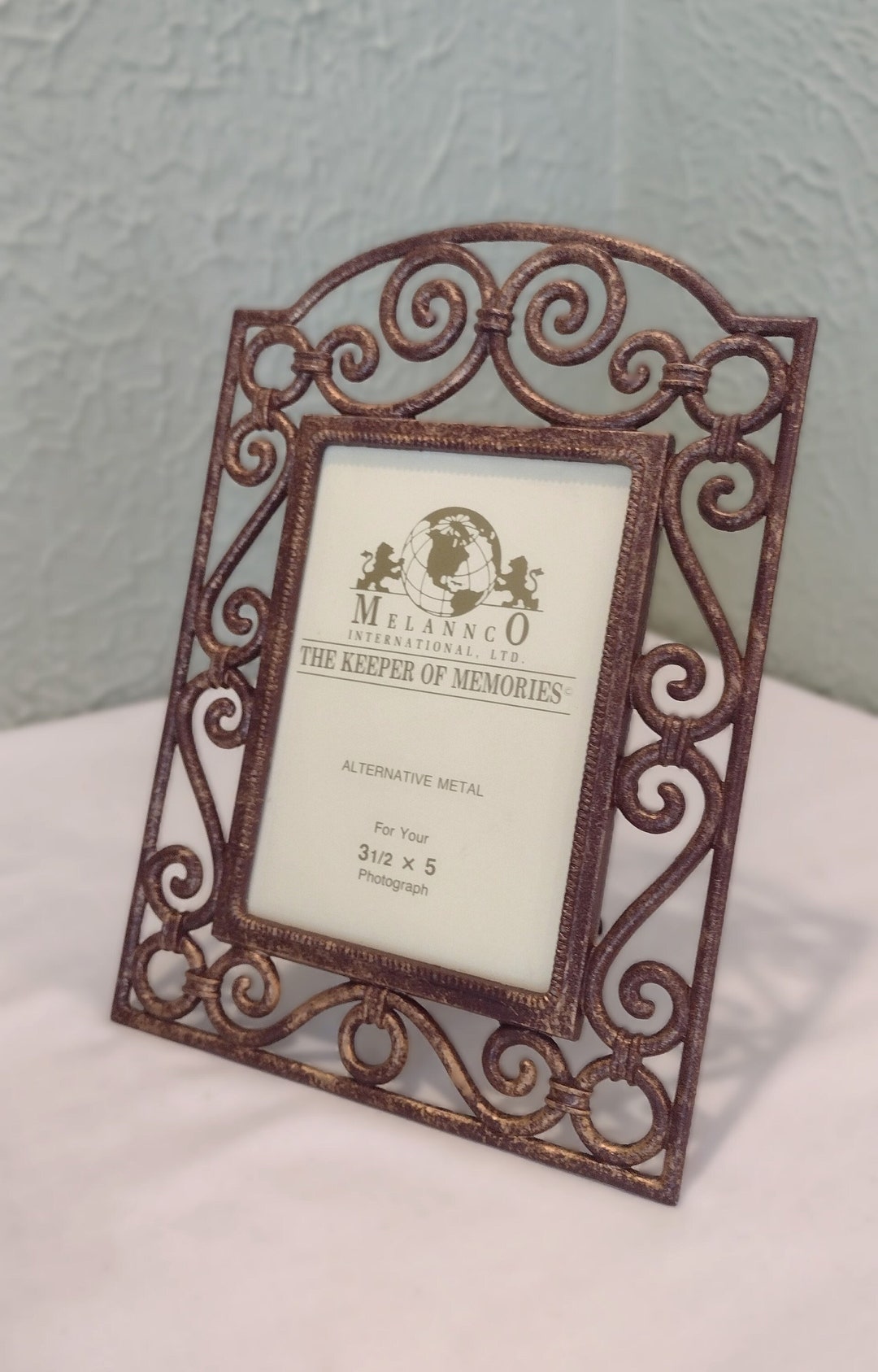 Vintage Ornate Metal Photo Frame Gold/ Bronze Tone Metal 3 1/2x5 ...