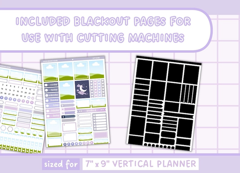 Canva Editable Planner Sticker Template | Erin Condren Weekly Sticker ...