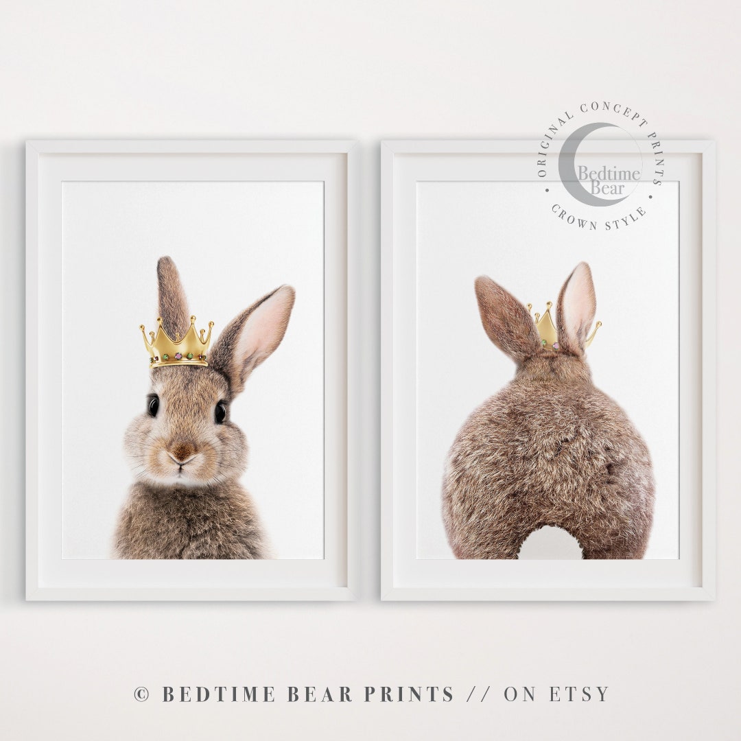 Bunny Rabbit Prints, Bunny Rabbit Wall Art, Bunny Printable, Baby Room ...