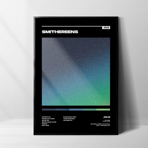 Joji / Smithereens / Album Tracklist Poster Print / Minimal / Wall Art ...