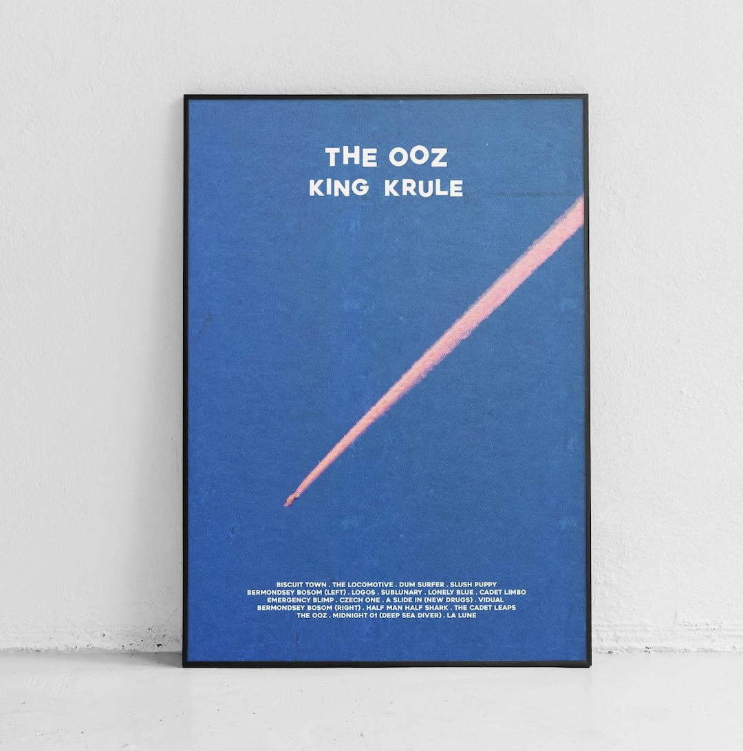 King Krule / the Ooz / Album Tracklist / Poster Print / Minimal / Wall ...