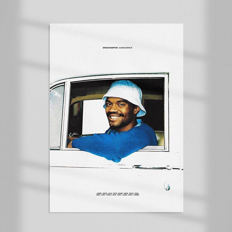 BROCKHAMPTON / SATURATION II / Album Tracklist / Poster Print - Etsy