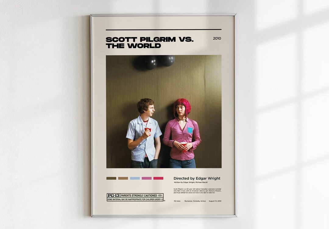 Scott Pilgrim Vs. the World / Minimalist Movie Poster / Mid Century ...