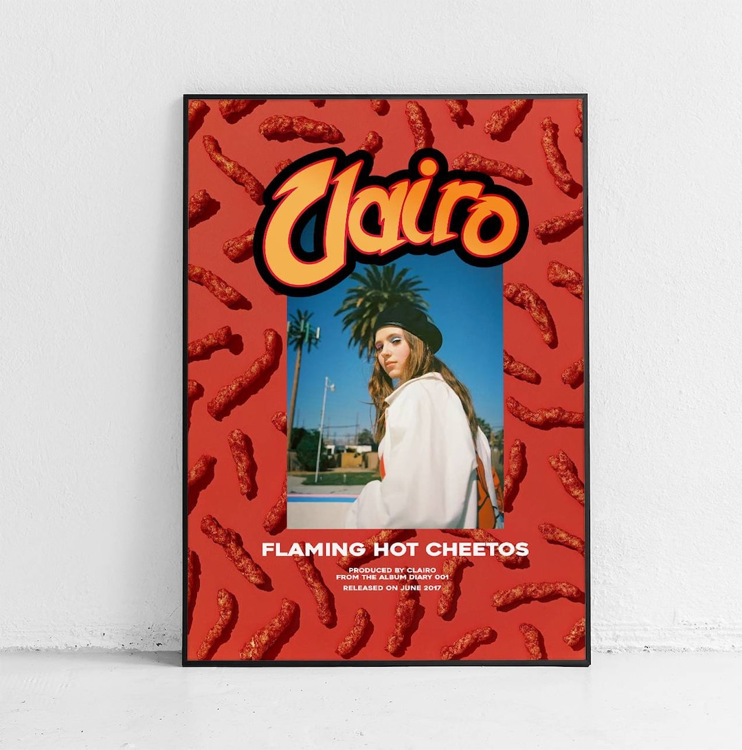 Clairo / Flamin' Hot Cheetos / Album Tracklist / Poster Print / Minimal ...