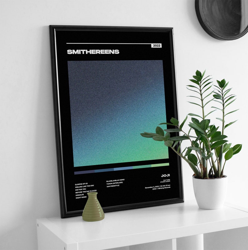 Joji / Smithereens / Album Tracklist Poster Print / Minimal / - Etsy