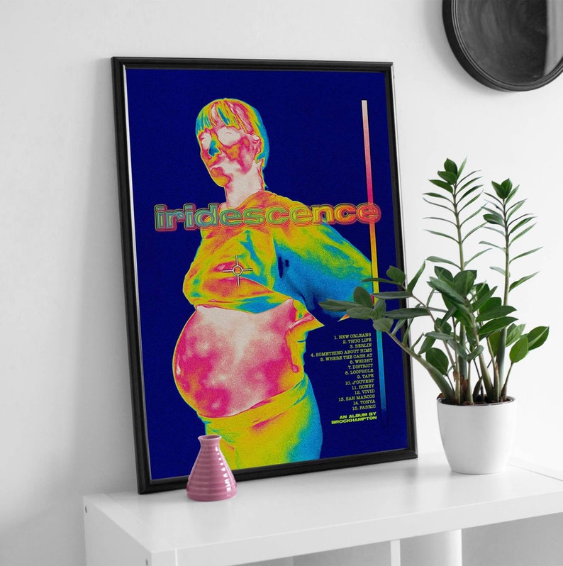 BROCKHAMPTON / Iridescence / Album Tracklist / Poster Print / Minimal ...