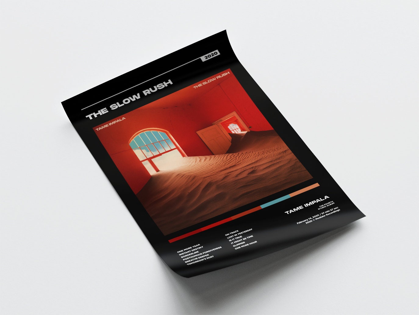 Tame Impala Poster / the Slow Rush / Album Tracklist Poster - Etsy