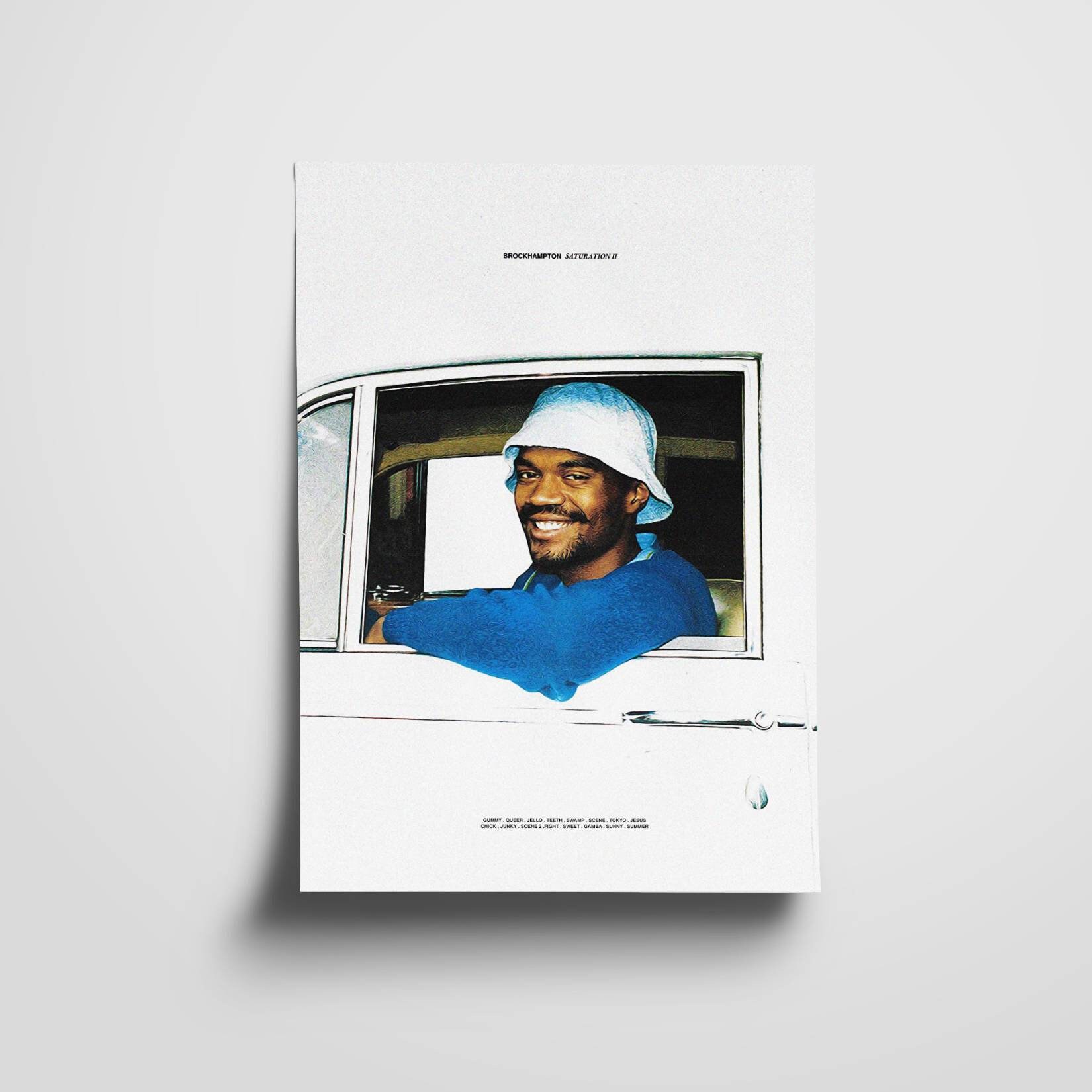 BROCKHAMPTON / SATURATION II / Album Tracklist / Poster Print / Minimal ...