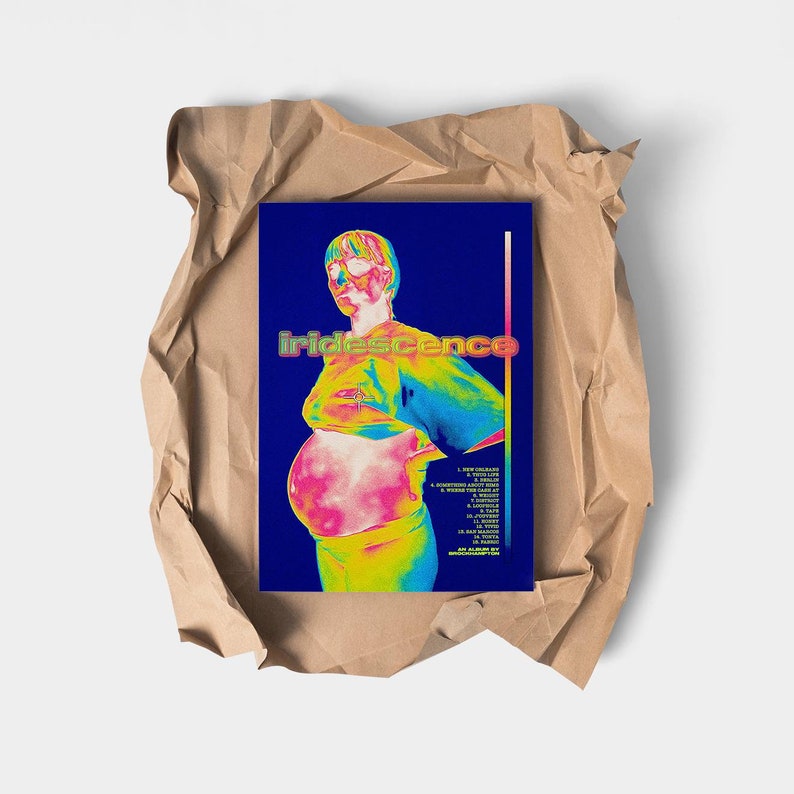 BROCKHAMPTON / Iridescence / Album Tracklist / Poster Print / Minimal ...