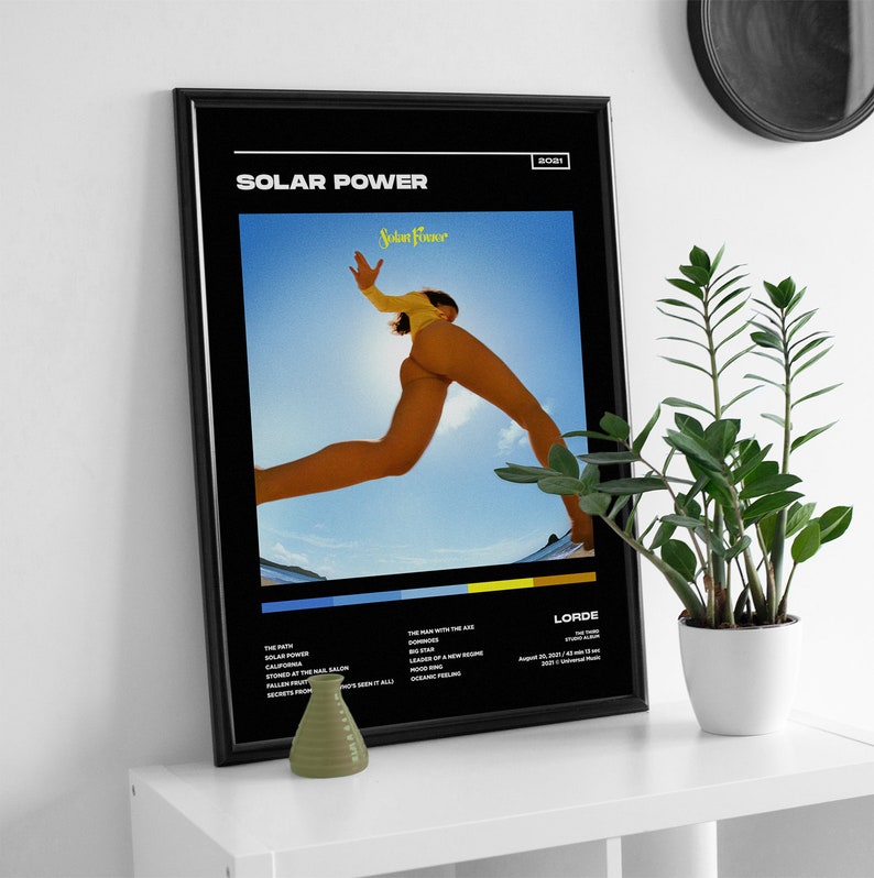 Lorde / Solar Power / Album Tracklist Poster Print / Minimal / - Etsy