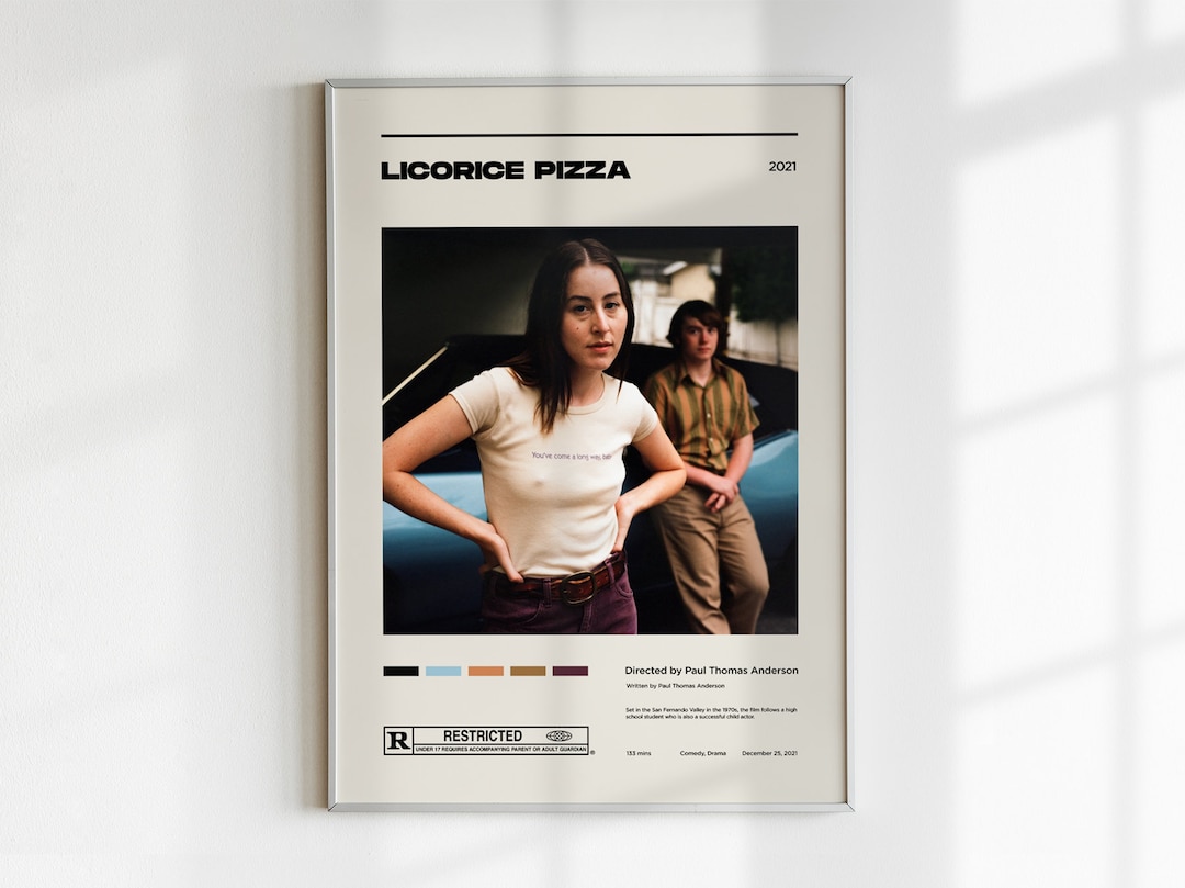 Licorice Pizza / Minimalist Movie Poster / Mid Century / Wall Art ...