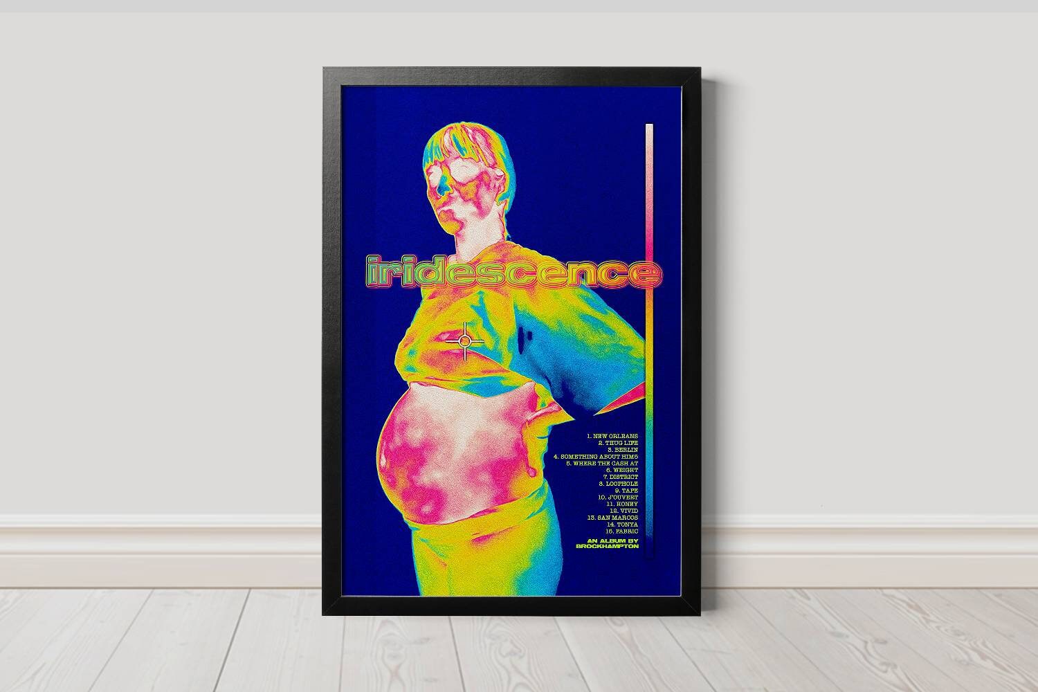 BROCKHAMPTON / Iridescence / Album Tracklist / Poster Print / Minimal ...