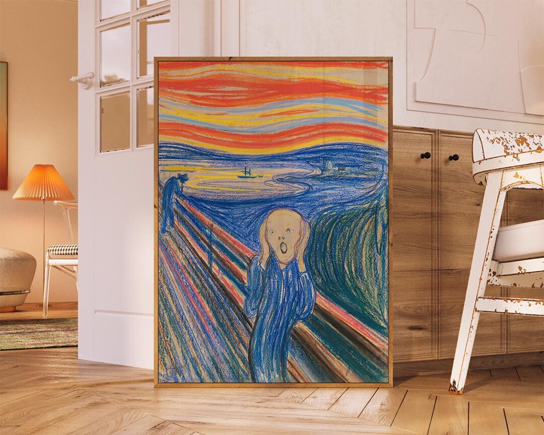 Edvard Munch | the Scream Exhibition Poster | Gift Idea | 1895 | Wall ...