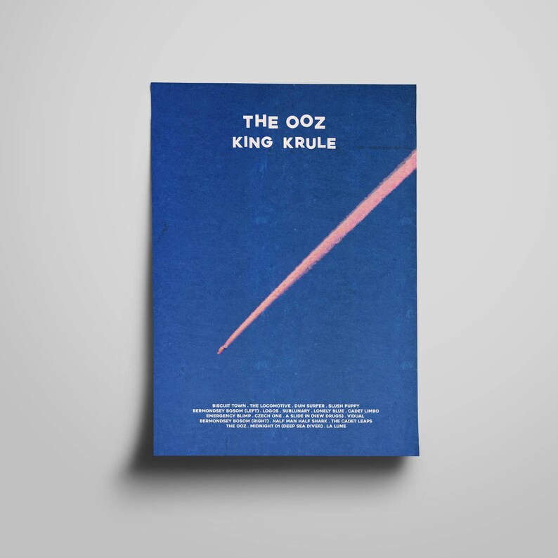 King Krule / the Ooz / Album Tracklist / Poster Print / - Etsy