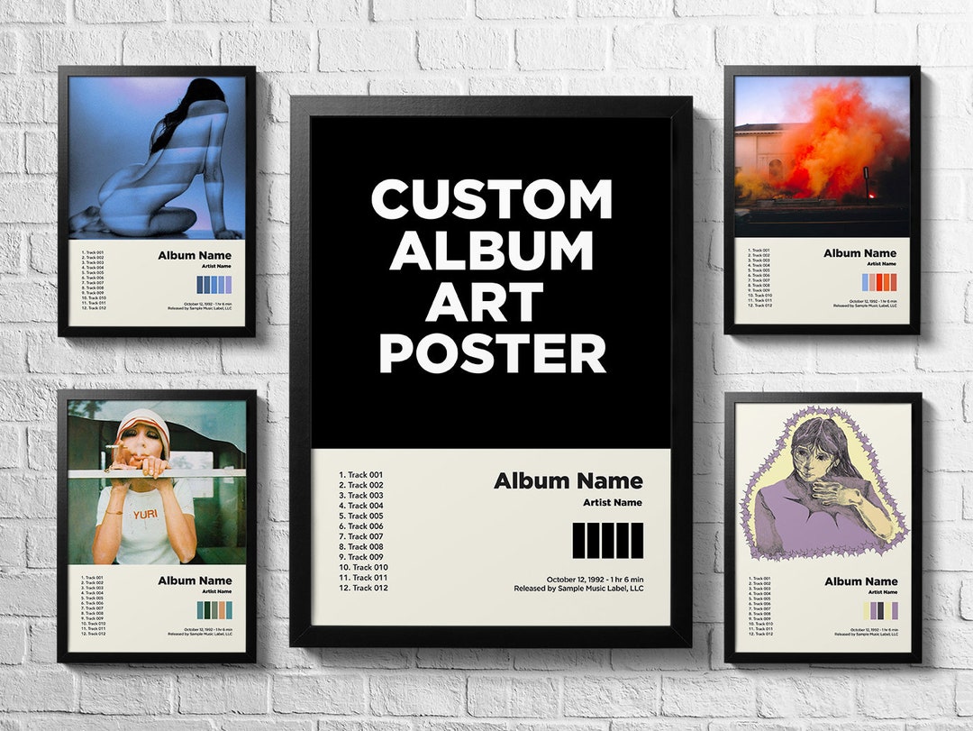 Custom Album Art Tracklist Poster / Choose Your Own Album ...
