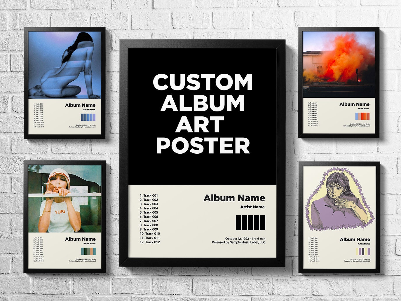 Custom Album Art Tracklist Poster / Choose Your Own Album / - Etsy