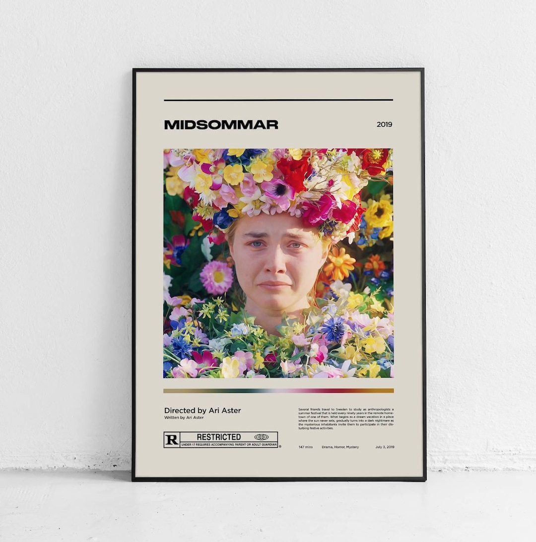 Midsommar / Mid Century Movie Poster / Minimalist / Wall Art ...