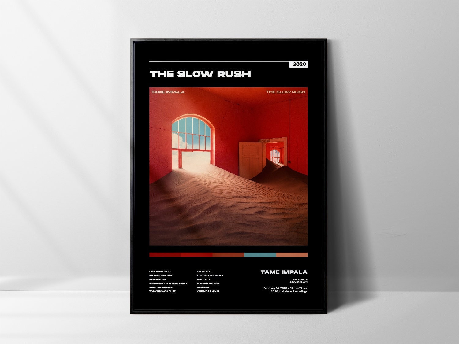Tame Impala Poster / the Slow Rush / Album Tracklist Poster - Etsy