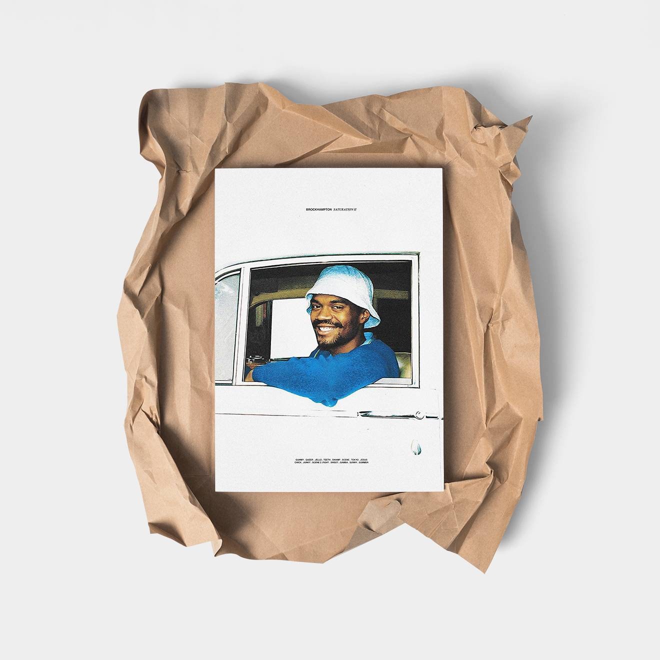BROCKHAMPTON / SATURATION II / Album Tracklist / Poster Print / Minimal ...