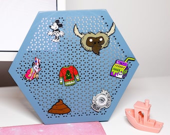 Enamel Pin Board Display for Pin Collectors heart Wall Mount Enamel Pin ...