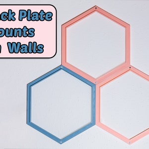 Enamel Pin Board Display for Pin Collectors hexagon Wall Mount Enamel ...