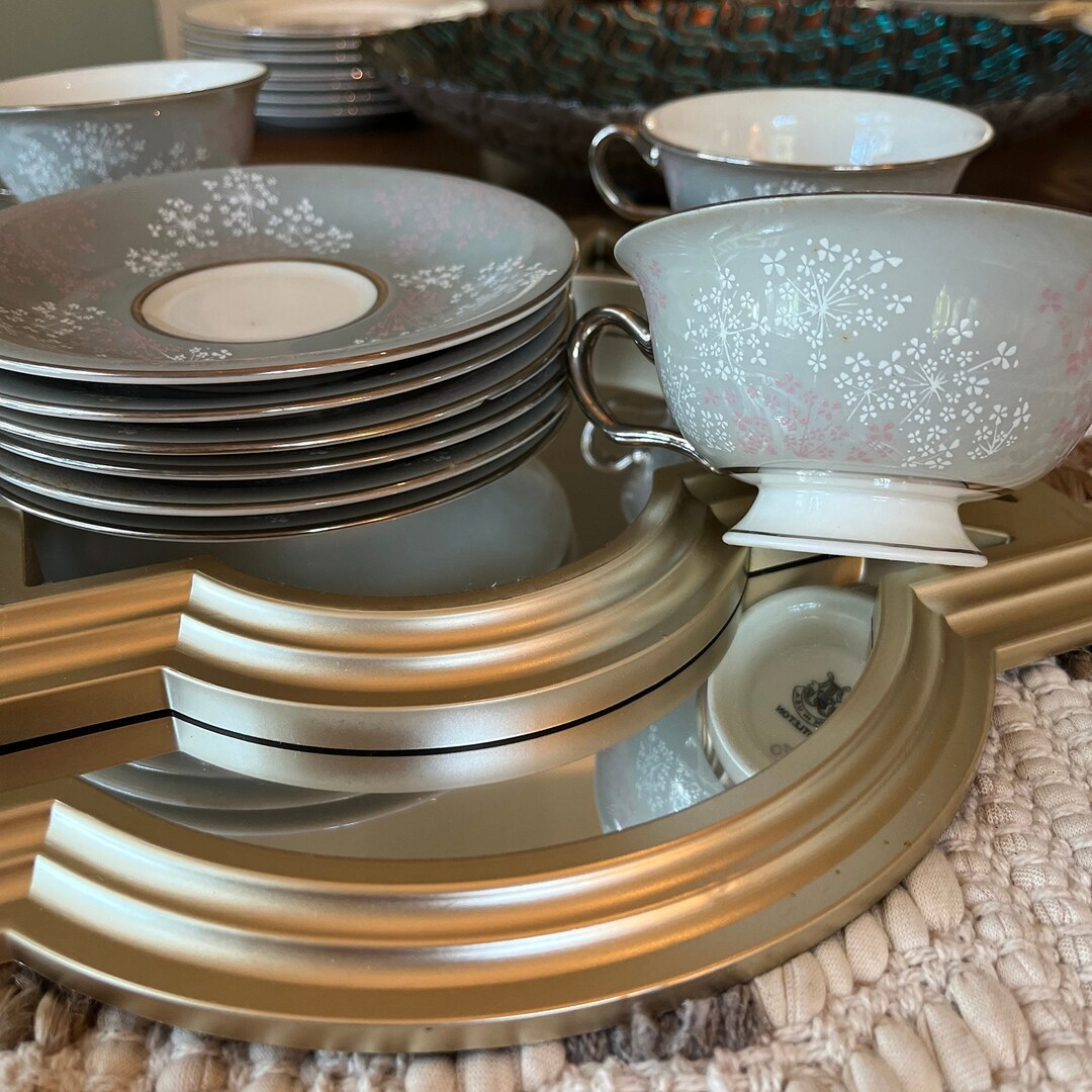 Castleton Lace China / Cup and Saucers - Etsy