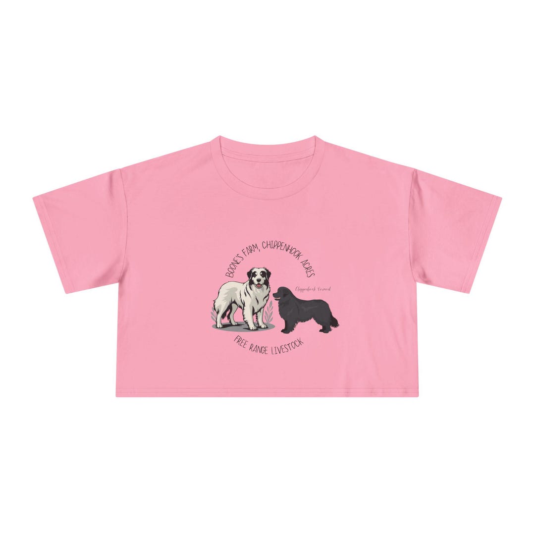 Crop Tee, Boone's Farm Dog Official Chippenhook Acres Gear, Women's T ...
