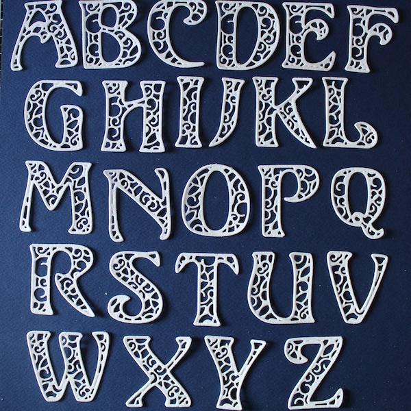 Lace Alphabet - Etsy
