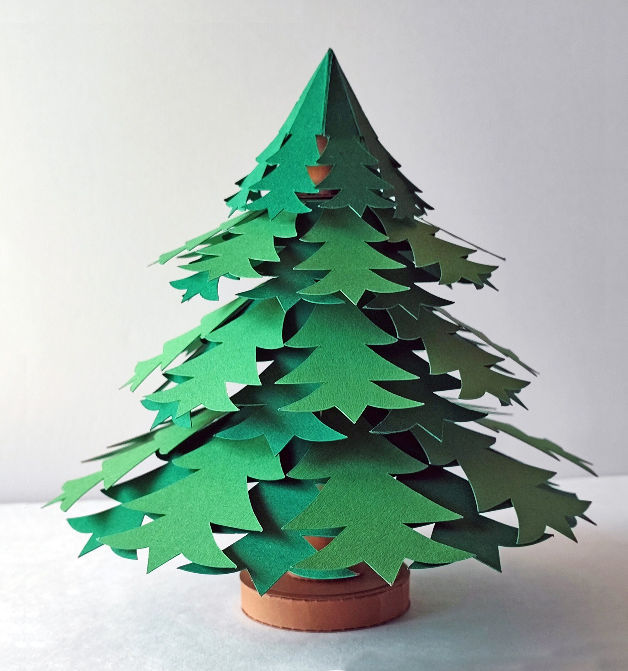 3D Christmas Tree 3D Fir Tree SVG EPS DXF Pdf Silhouette - Etsy