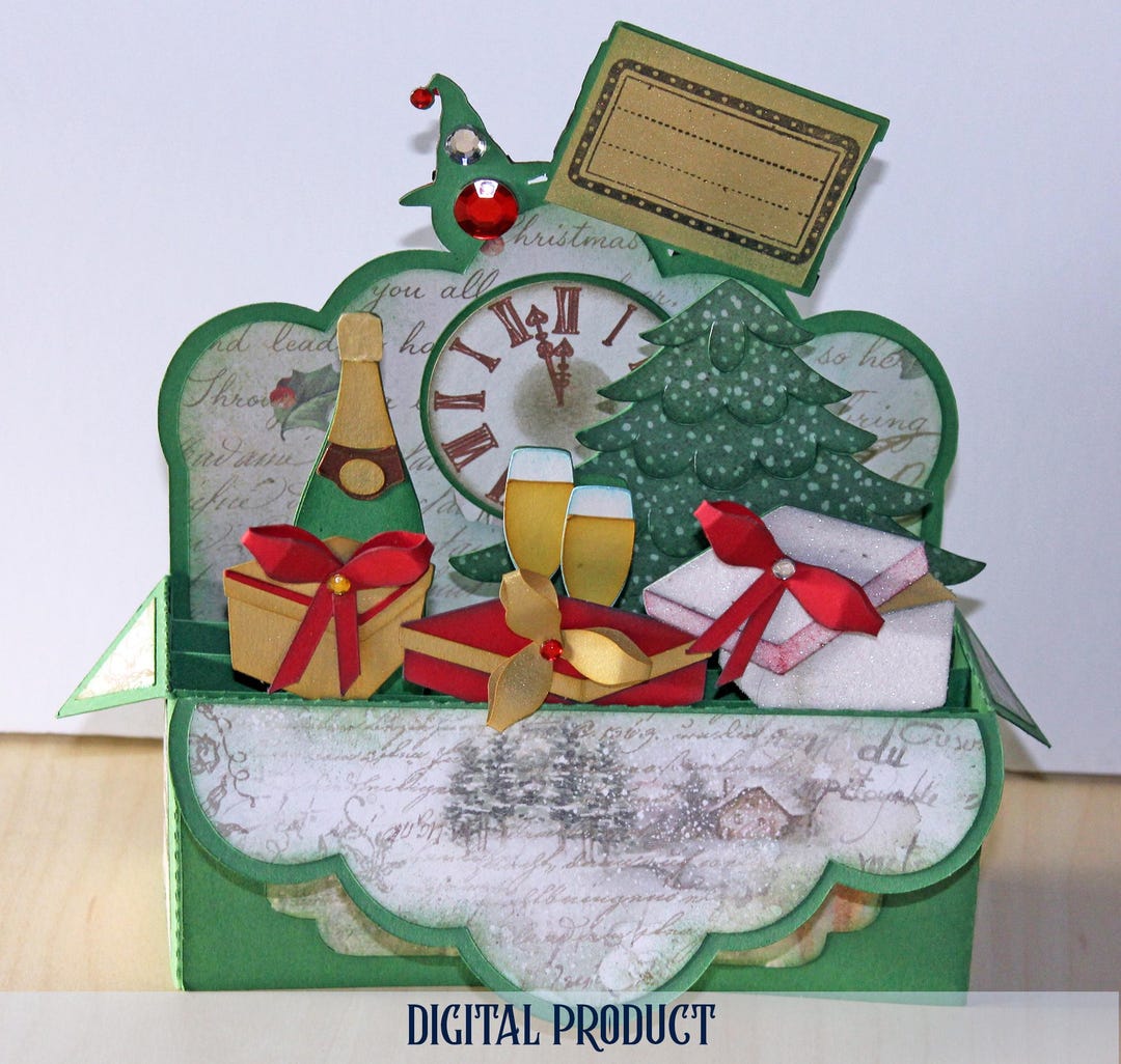 3D Greeting Card, DIGITAL PRODUCT, Svg, Eps, Dxf, Pdf, Silhouette ...