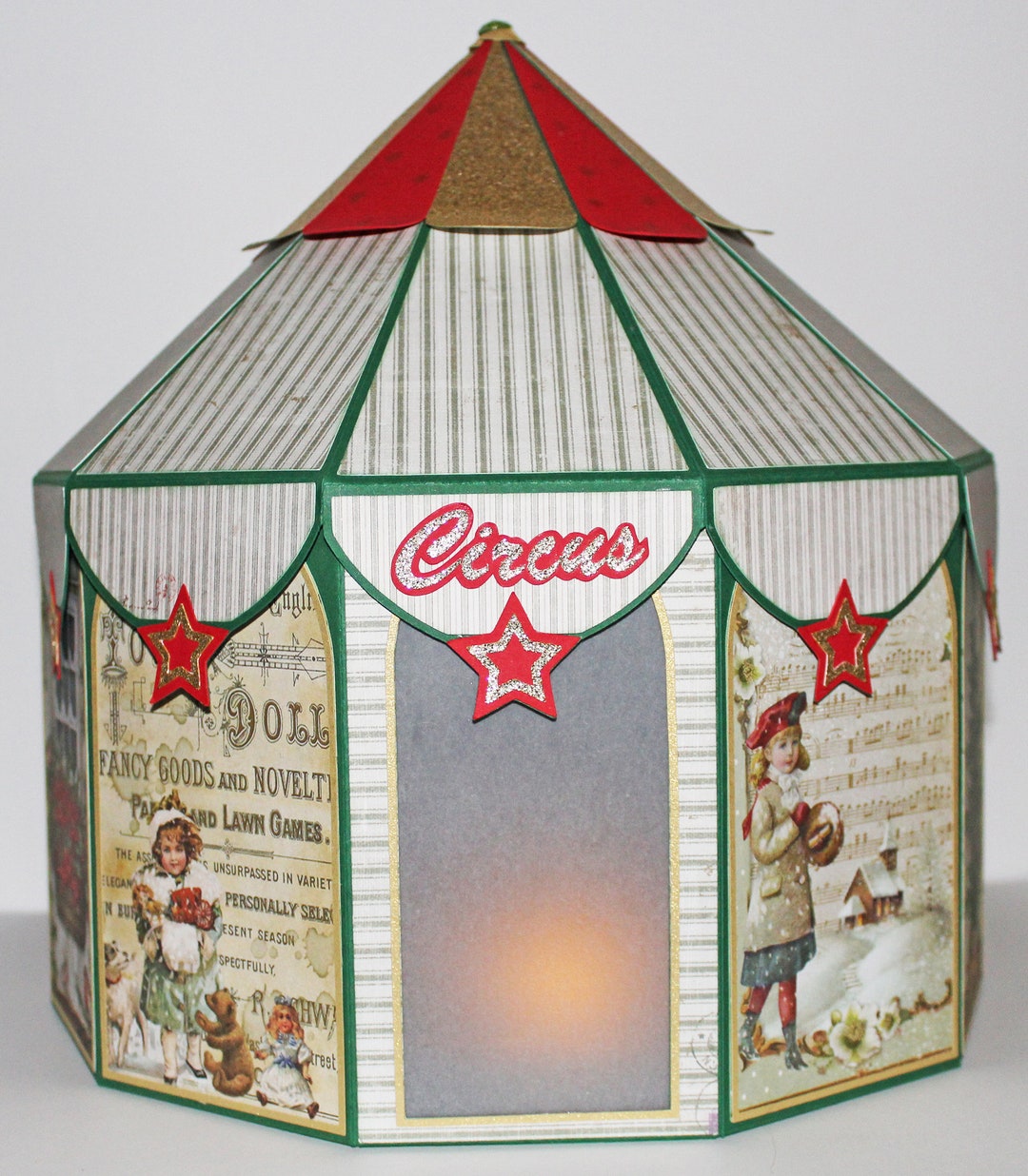 Circus Box, SVG, EPS, DXF, Pdf, Silhouette Studio Files, Christmas Box ...