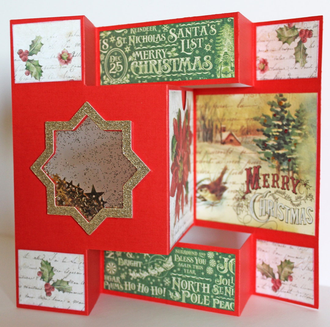 Shaker Card, SVG, EPS, DXF, Pdf, Silhouette Studio Files, Shaker Card ...