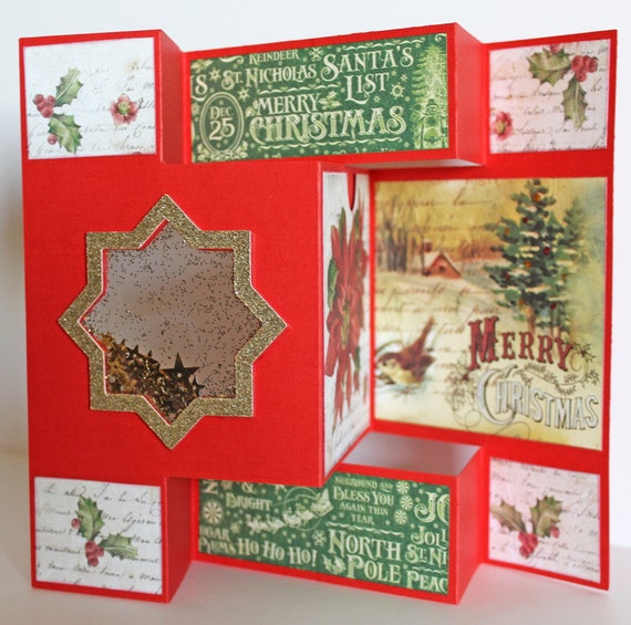 Shaker Card SVG EPS DXF Pdf Silhouette Studio Files - Etsy