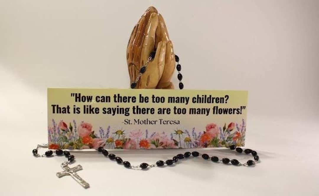 Catholic Car Sticker | Pro-life Bumper Decal | Saint Mother Teresa ...