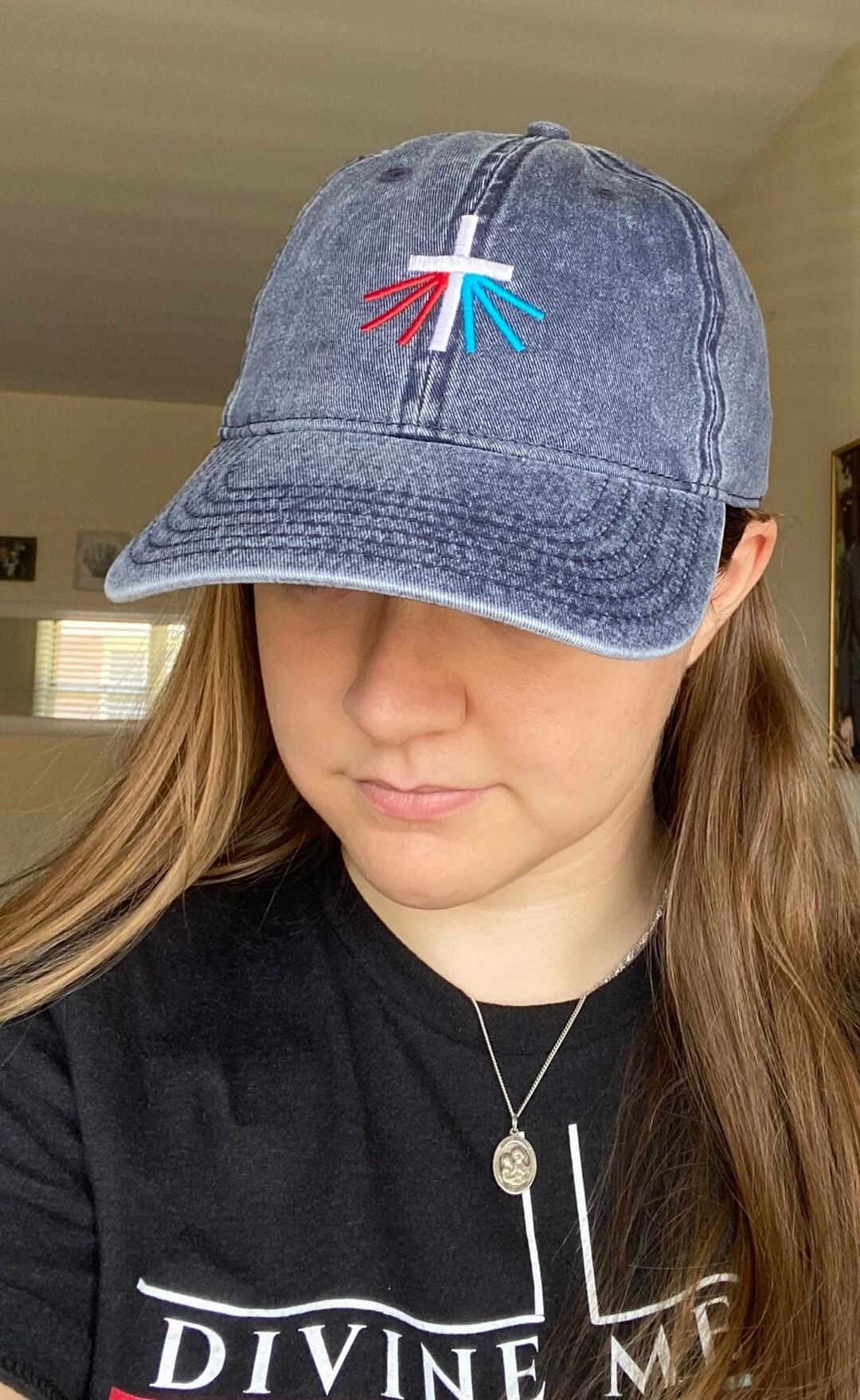 Divine Mercy Embroidered Baseball Hat - Catholic Adjustable Dad Cap - Etsy