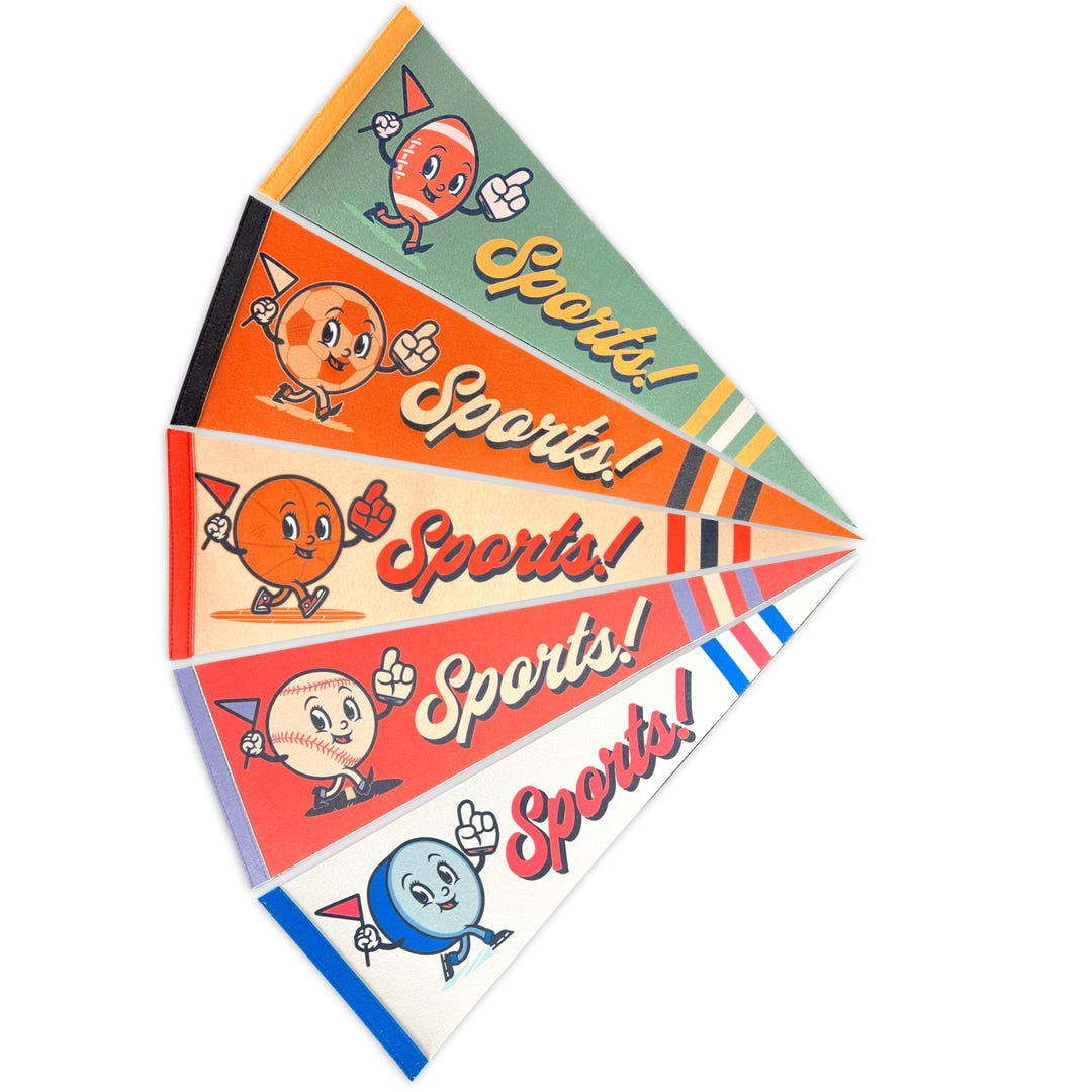 Sports Pennants - Etsy