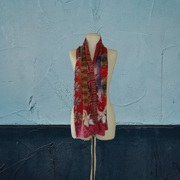 Upcycled Scarf - Etsy