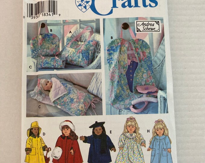 Simplicity Crafts 9833 Wardrobe for 18" GOTZ, Emma, American Girl Dolls ...