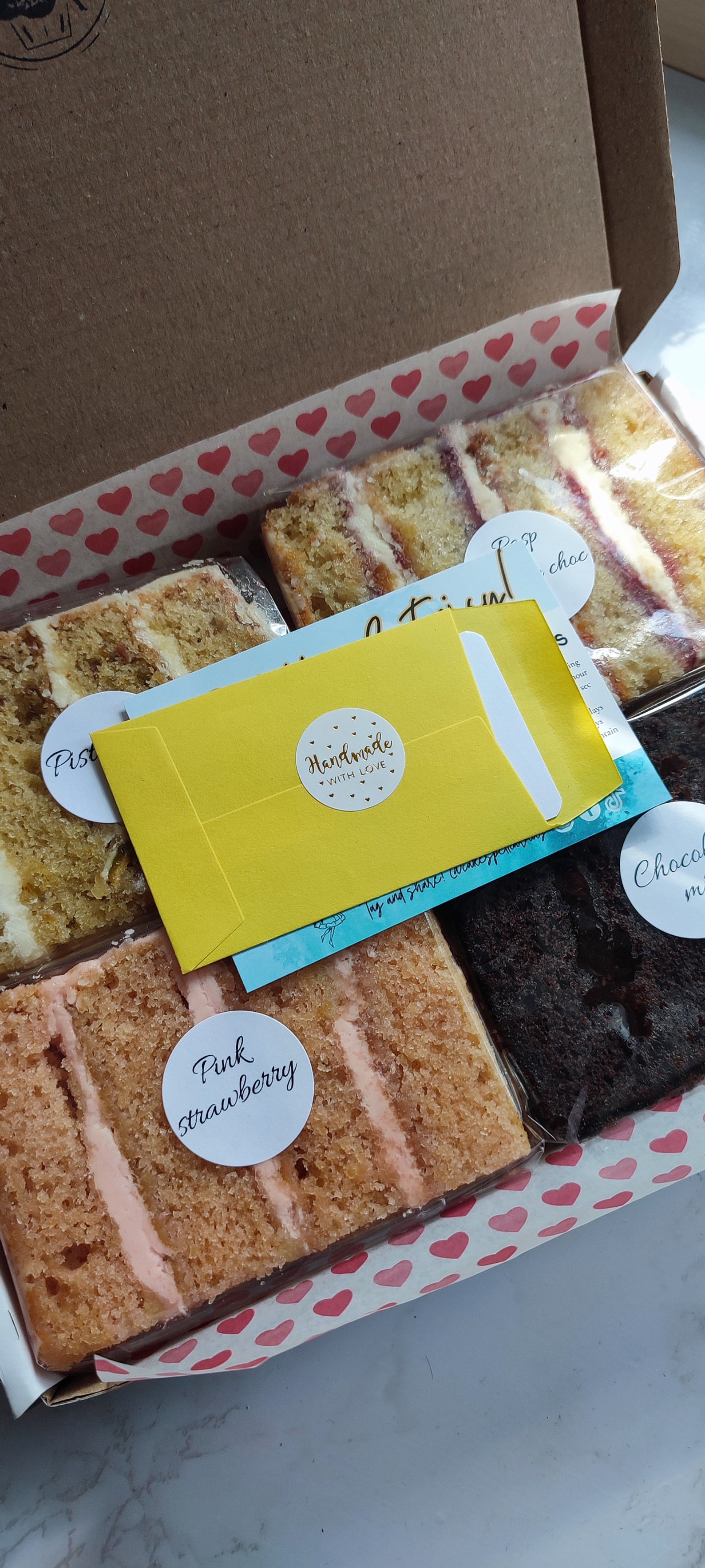 VEGAN Letterbox Cake Slices - SPECIAL FLAVOURS - Birthday Cake - 4 Cake ...