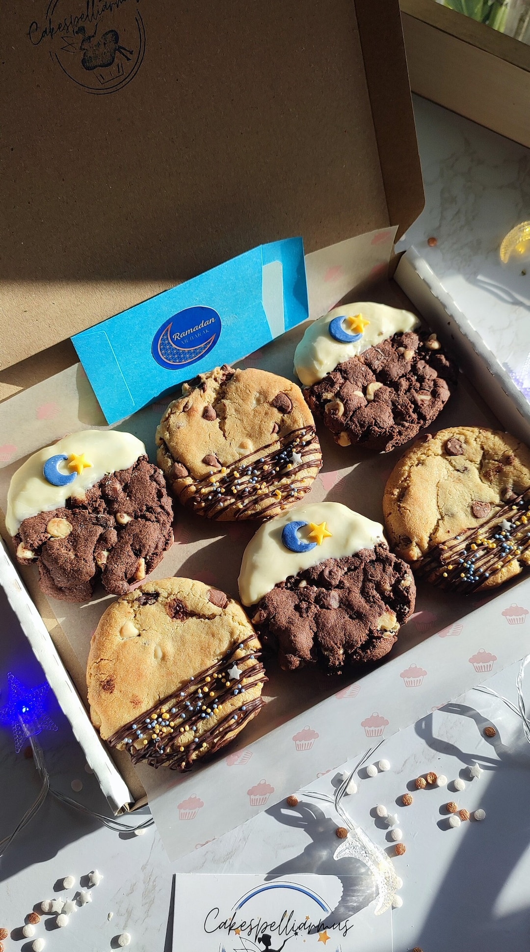 RAMADAN Cookies - NYC Cookies, Letterbox Friendly, 6 Thick Cookies ...