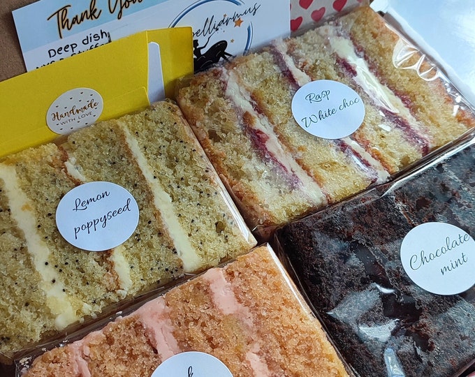 Letterbox Cake Slices - SPECIAL FLAVOURS - Birthday Cake - 4 Cake ...