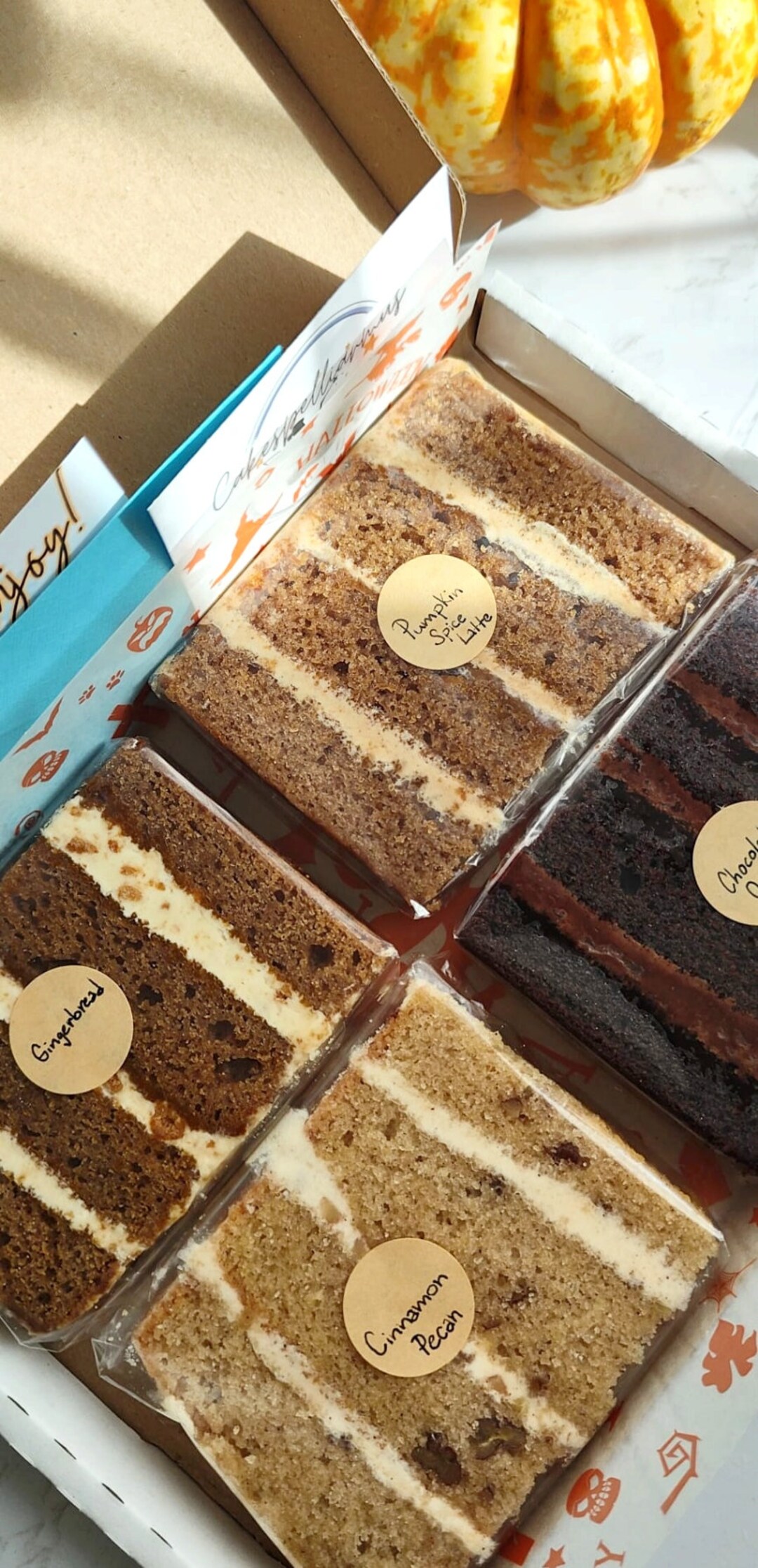 SPECIAL EDITION Winter Flavours Letterbox Cake Slices 4 Cake Slices ...