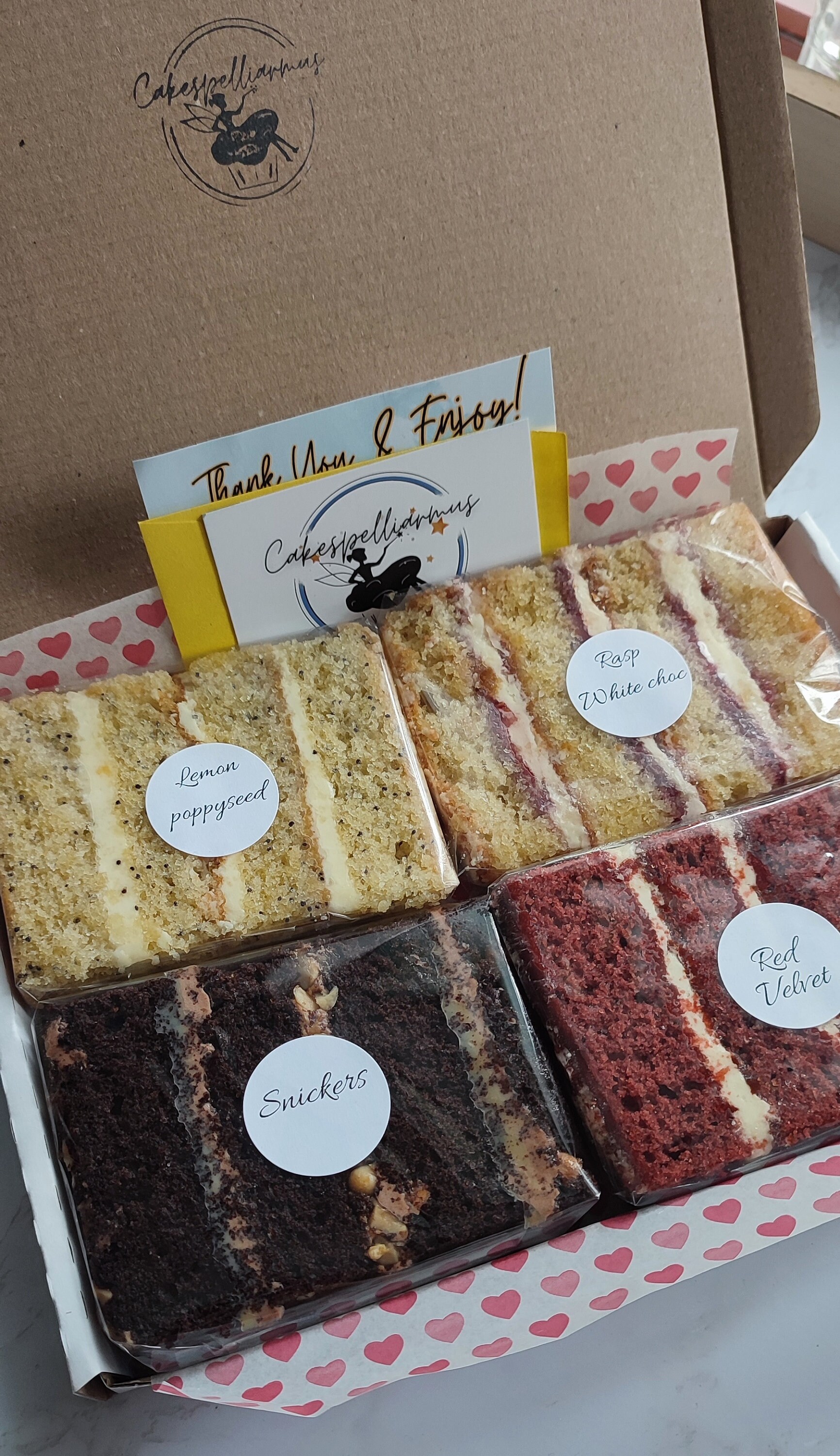 Letterbox Cake Slices - SPECIAL FLAVOURS - Birthday Cake - 4 Cake ...