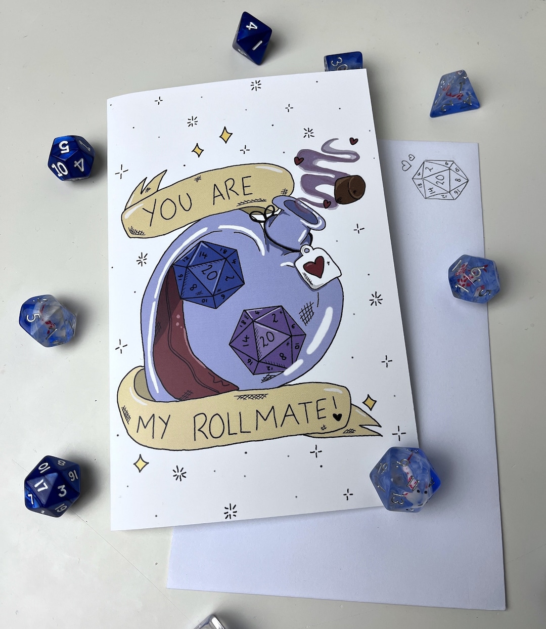 Dnd Valentine's Day Card // Love Card // Dungeons and Dragons // Nerdy ...